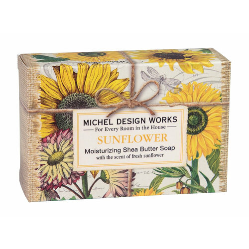 Парфюмированное мыло в бумажной обертке Michel Design Works Sunflower Boxed Single Soap /127 мл/гр.