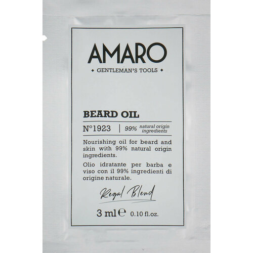 FARMAVITA Питательное масло для бороды Amaro Beard Oil 3 мл