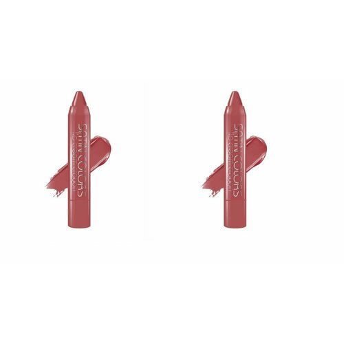 Помада-карандаш для губ Belor Design Smart Girl SATIN COLORS, тон №12, розовое дерево х 2шт