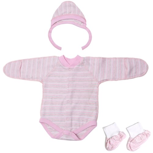 Комплект одежды Клякса, размер 56, розовый, серый