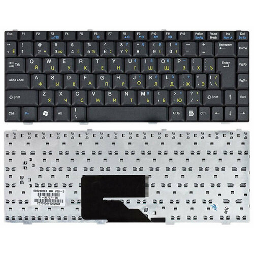 Клавиатура для ноутбука Fujitsu-Siemens 10600633881 черная
