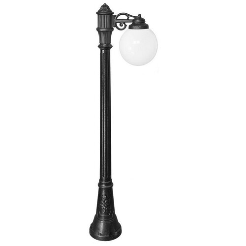 Fumagalli Уличный светильник Globe 250 G25.158.S10.AYE27, E27, 60 Вт, цвет арматуры: черный, цвет плафона белый
