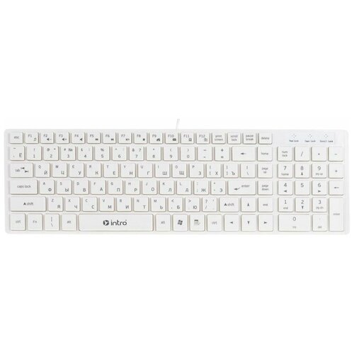 Клавиатура Intro KM490 White USB белый
