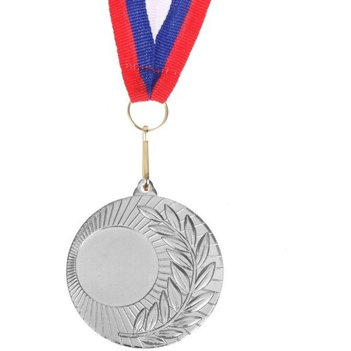 Медаль под нанесение, серебро, d=5 см