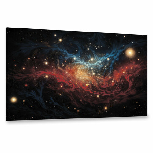 Интерьерная картина 100х60 "Символы Бесконечности: Космос"