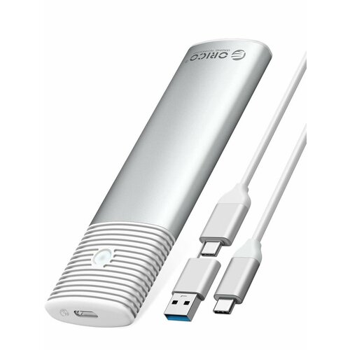 Корпус SSD ORICO USB 3.2 Gen2 NVMe/NGFF(SATA) 10 Гбит/с белый (ORICO-PWEM2-G2-WH-EP)