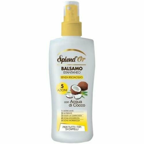 SPLenDOR Бальзам-спрей для всех типов волос 5в1 с кокосовым маслом, 200 мл