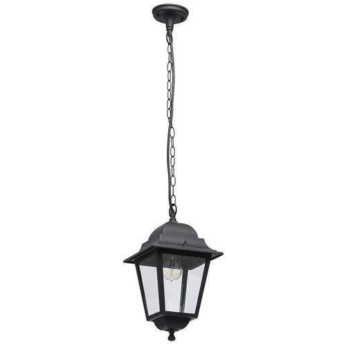 De Markt Уличный светильник Глазго 815011001, E27, 95 Вт, цвет арматуры: черный, цвет плафона черный