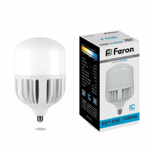 Светодиодная лампа Feron Светодиодная лампа 100 ватт Feron LB-65 E27-E40 100W 6400K 25827