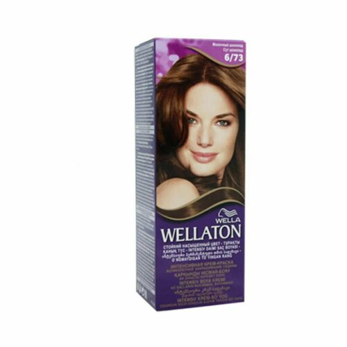 Wellaton 6/7 Молочный шоколад, стойкая крем краска для волос - 2 штуки