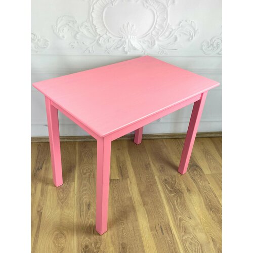 Стол из массива сосны Классика 20 мм 90х60х75 см цвет розовый