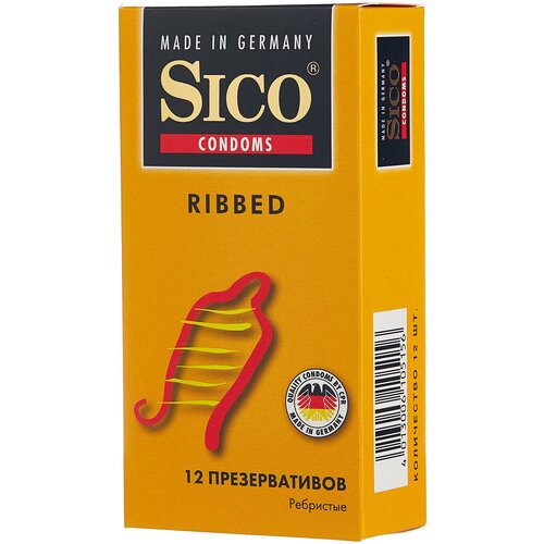 Презервативы Sico Ribbed, 12 шт.