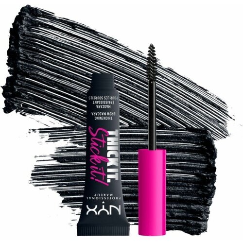 NYX Professional Makeup, Тушь для укладки бровей "THICK IT STICK IT MASCARA" 08, BLACK