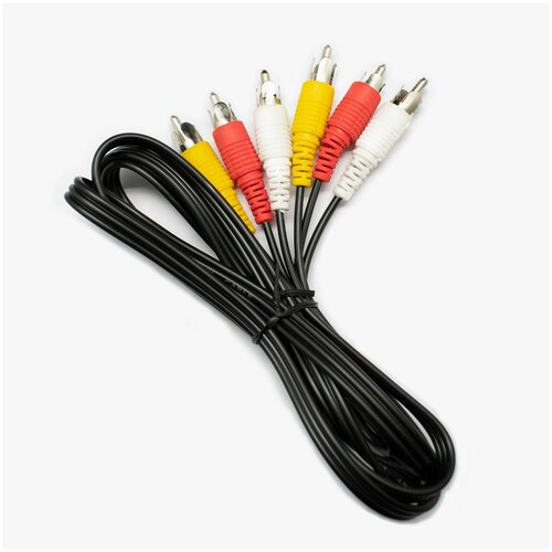 Аудио-видео кабель Oxion 3RCA-3RCA, 1.2 м