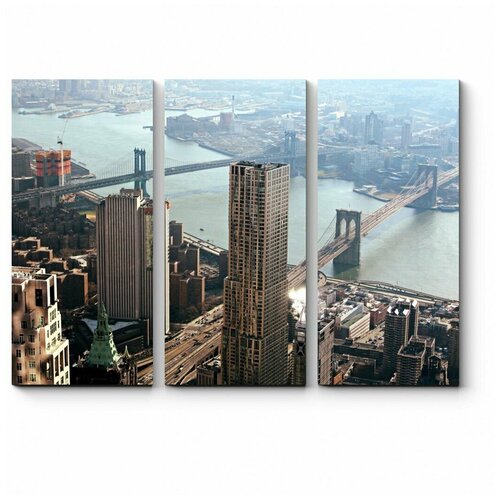 Модульная картина Две стороны Нью-Йорка140x100
