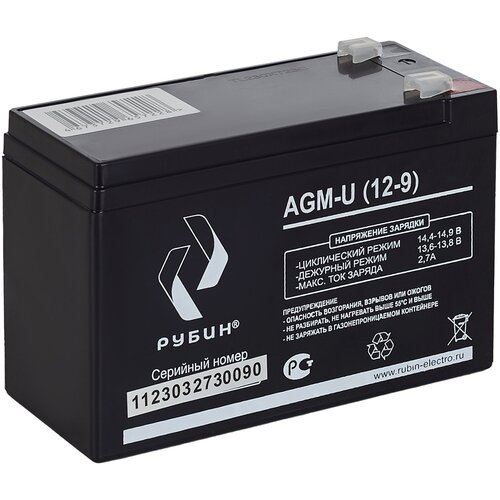 Аккумуляторная батарея Рубин AGM-U 12–9