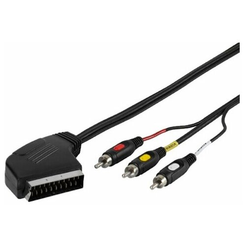 Кабель Vivanco SCART 3xRCA, 2.0м (47017)