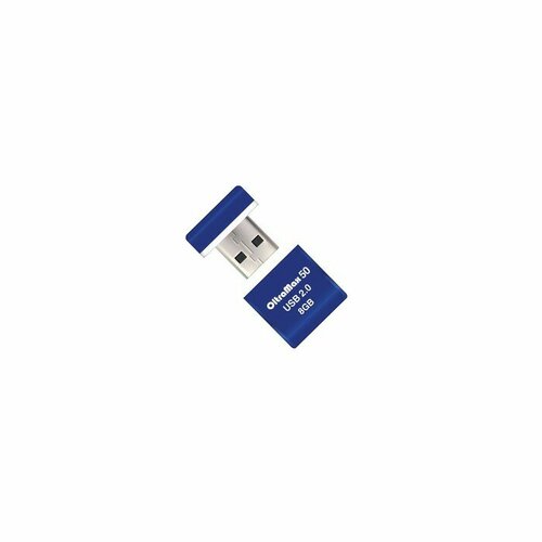 OltraMax Флешка OltraMax 50, 8 Гб, USB2.0, чт до 15 Мб/с, зап до 8 Мб/с, синяя