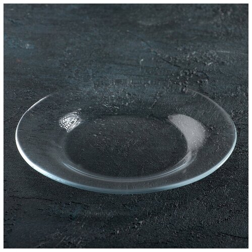 Тарелка стеклянная Invitation, d=19,5 см, цвет прозрачный