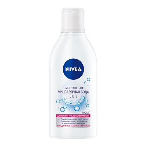 NIVEA мицеллярная вода Смягчающая, 400 мл, 400 г