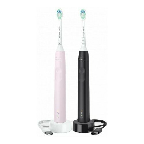 Звуковая зубная щетка Philips Sonicare 3100 series HX3675/15, розовый/черный