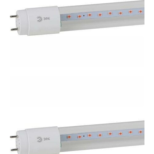 Светодиодная лампа ЭРА Fito 18W 1200K G13 для растений с фиолетовым свечением трубка (комплект из 2 шт)