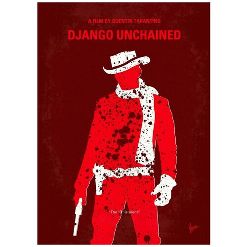 Плакат, постер на бумаге Django Unchained/Джанго Освобожденный. Размер 30 х 42 см