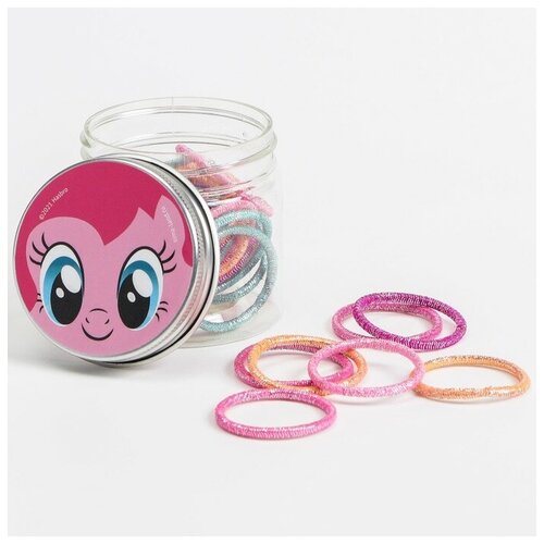 Набор резинок для волос в банке "Пинки Пай", 20 шт, My Little Pony./В упаковке шт: 1