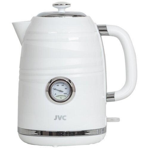 Чайник электрический JVC 1,7 л с датчиком температуры, контроллер STRIX, съемная крышка, съемный фильтр от накипи, 2200 Вт