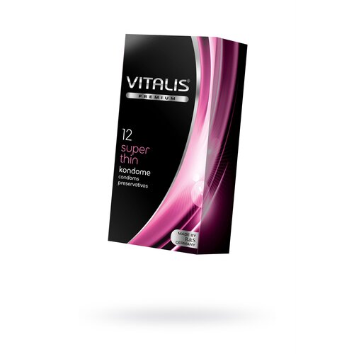 Презервативы "VITALIS" PREMIUM №12 SUPER THIN - супер тонкие (ширина 53MM)