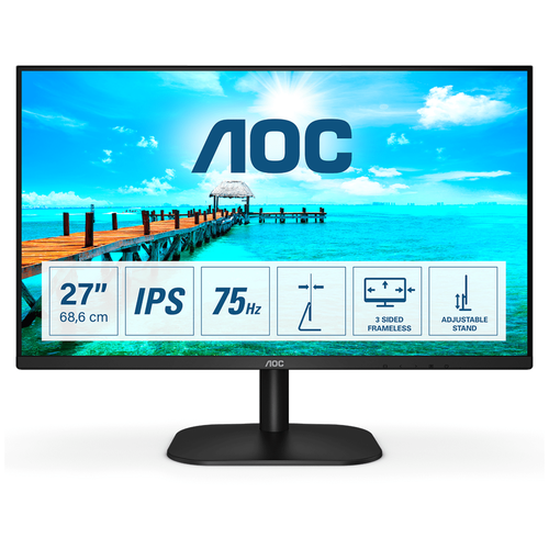 Монитор AOC LCD 27" [16:9] 1920х1080(FHD) IPS, nonGLARE
