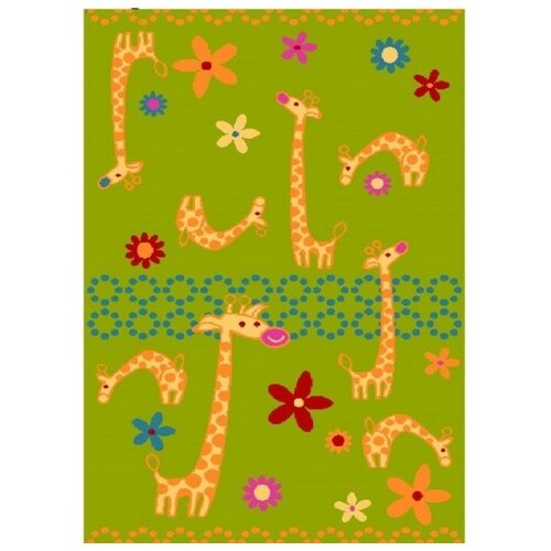 Ковер Agnella для малыша детский FUNKY giraffe a Lime, 1.6 х 2.2