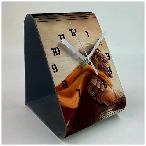 Настольные деревянные бесшумные часы цвета венге с УФ принтом Аниме Берсерк - 176