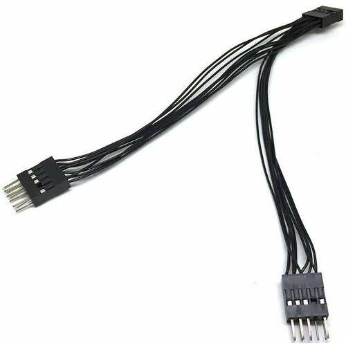 Переходник USB IDC 10pin (F) - 2x IDC 10pin (M), Espada (E9pFto29pM)