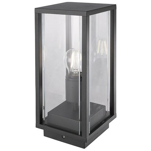 Mantra Уличный светильник Meribel 6490, E27, 20 Вт, цвет арматуры: черный, цвет плафона серый