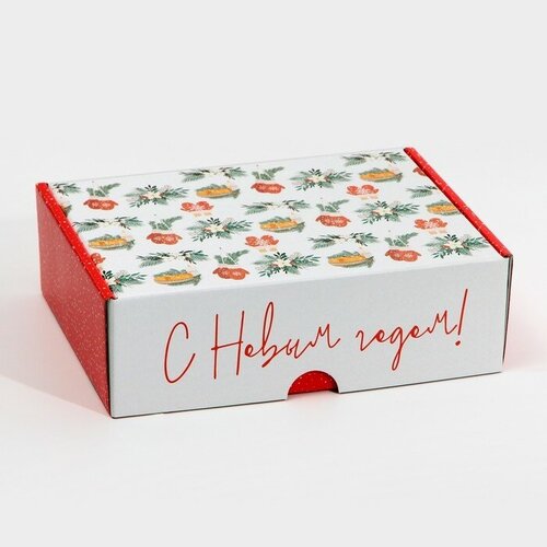 Дарите Счастье Коробка складная «Хюгге», 30,7 х 22 х 9,5 см