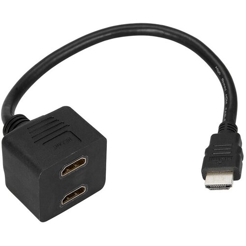 Переходник-провод (штекер HDMI - 2 гнезда HDMI) с технологией вакуумного напыления