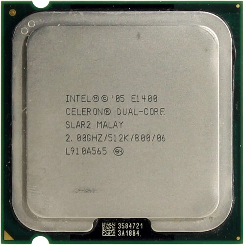 Процессор Intel Celeron E1400 Allendale LGA775,  2 x 2000 МГц, OEM