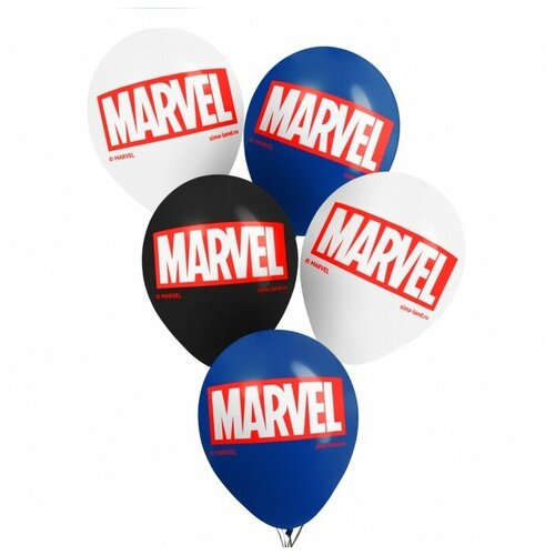 Воздушные шары цветные "MARVEL", Мстители, 12 дюйм (набор 25 шт)