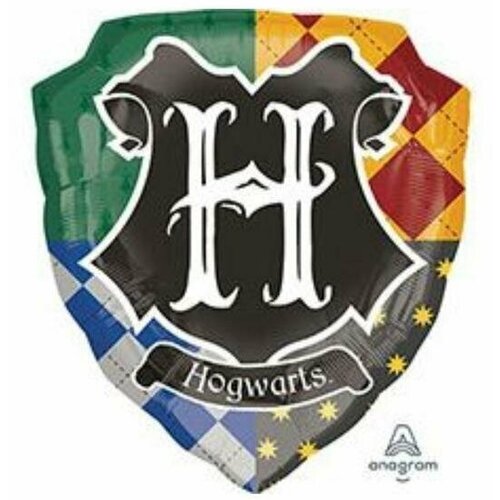 Шар фольгированный 27" «Гарри Поттер», герб Хогвартса, фигура
