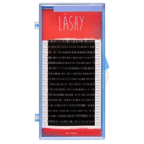 Ресницы чёрные LASHY Mix M 0.10 7-12мм (16 линий)