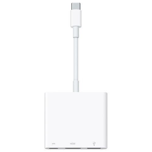 Переходник/адаптер Apple USB Type-C - USB/HDMI/USB Type-C, 0.2 м, 1 шт., белый