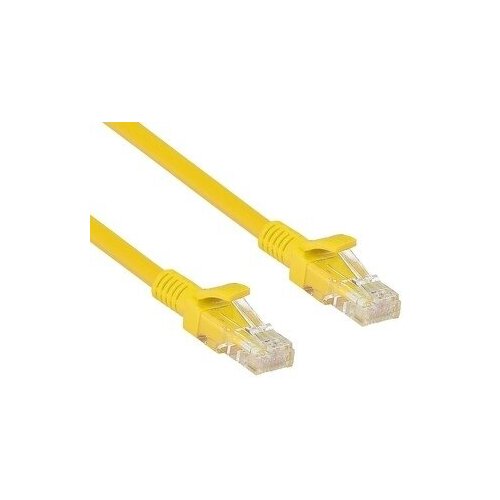 Exegate EX282031RUS Патч-корд Exegate UTP-RJ45-RJ45-5e-5M-YL, UTP, cat.5e, 5м, желтый