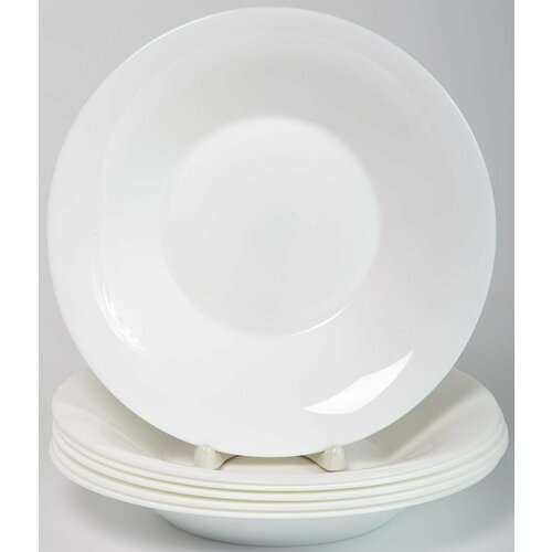 Набор глубоких тарелок 220мм Белая 6 предметов, 197-21011-6, OLAFF