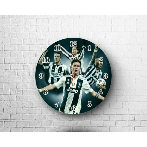 Часы настенные GOODbrelok круглые 20 см Ювентус, Juventus - 0011