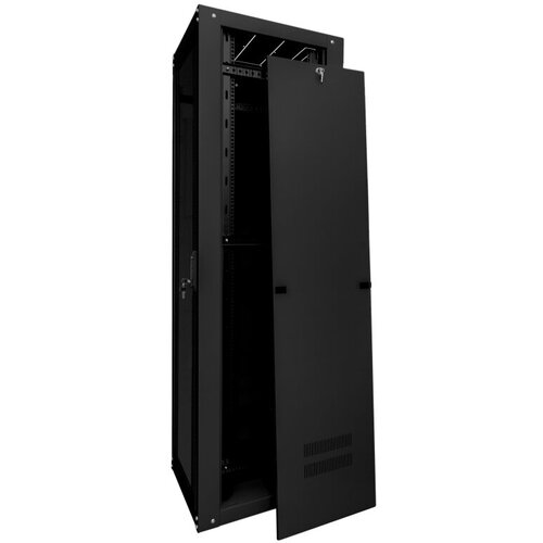 Телекоммуникационный шкаф напольный 19 дюймов 42u 600х1000 черный: 19box-42U 60/100GB