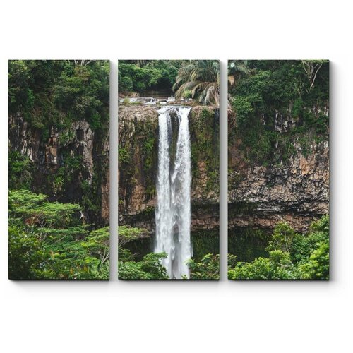 Модульная картина Водопад в сердце тропиков120x86