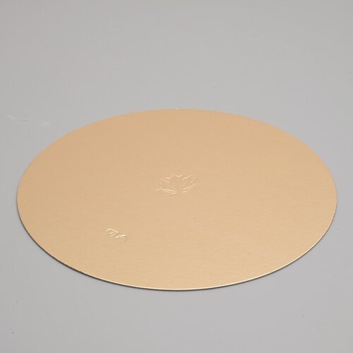 Подложка кондитерская, круглая, золото-жемчуг, 26 см, 1,5 мм (10 шт)