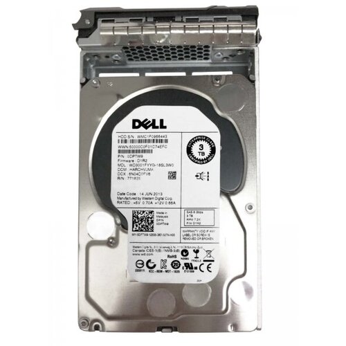 Жесткий Диск Dell WD3001FYYG-18SL3W0 3Tb SAS 3,5" HDD