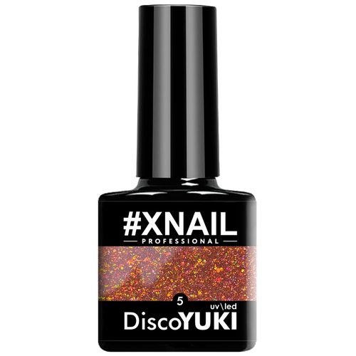 Светоотражающий гель лак XNAIL DISCO YUKI с хлопьями юки, 10 мл, №05